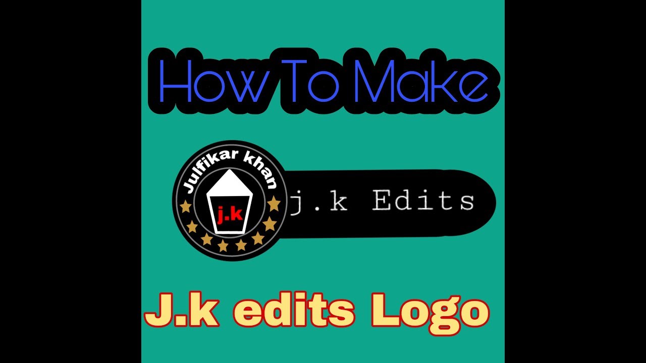 How to make jk edits Logo - YouTube