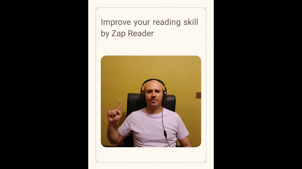 Improve your reading skill by Zap Reader - YouTube