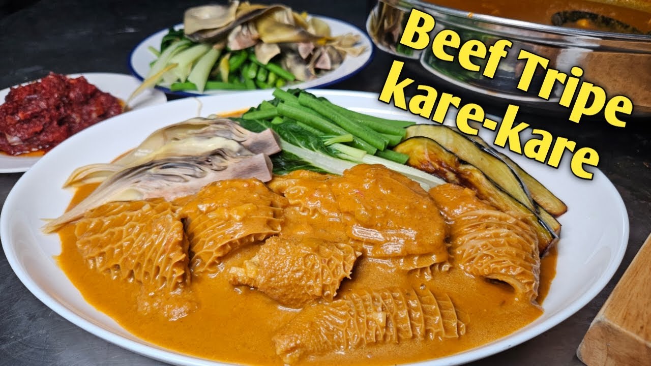 Beef Tripe kare-kare - YouTube