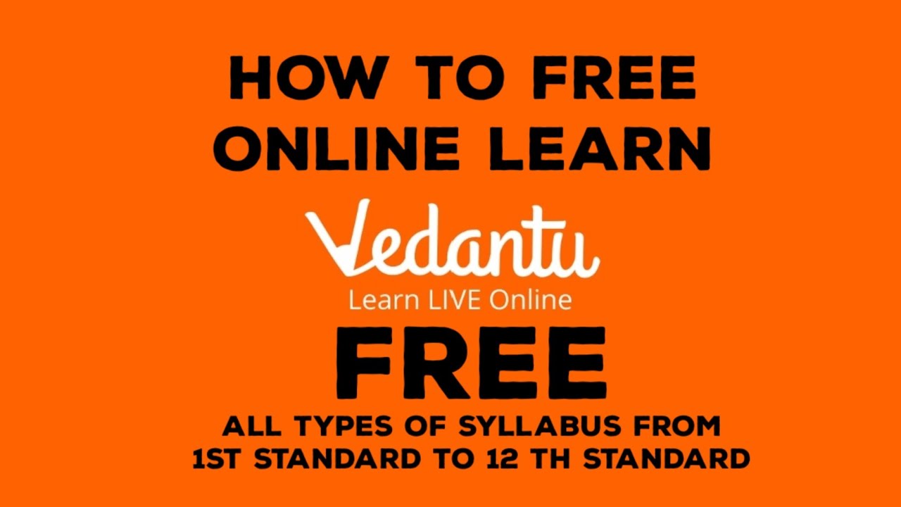 How to free online learn in Vedantu app - YouTube