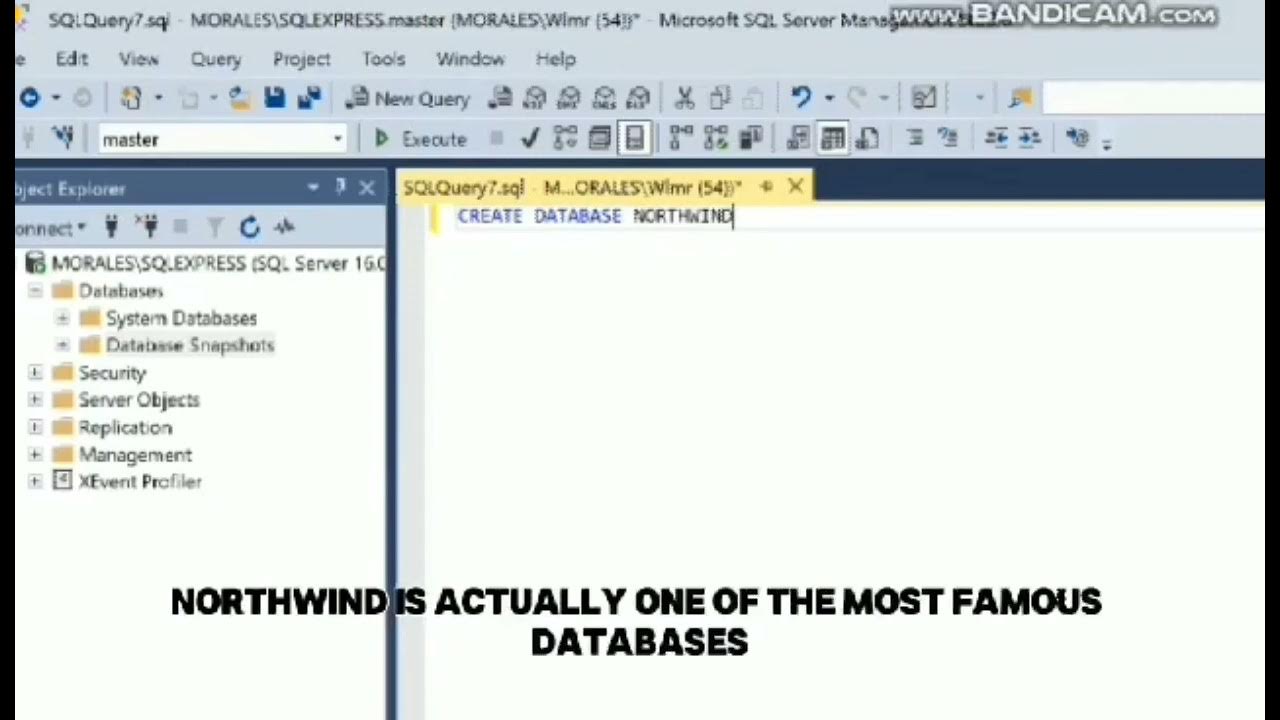 Create Database SQL - YouTube