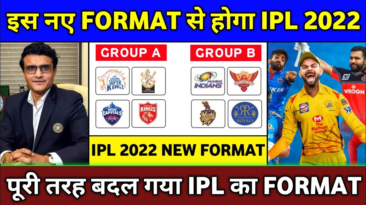 IPL 2022 - BCCI Confirmed New Format of IPL 2022 | IPL 2022 Two Group ...
