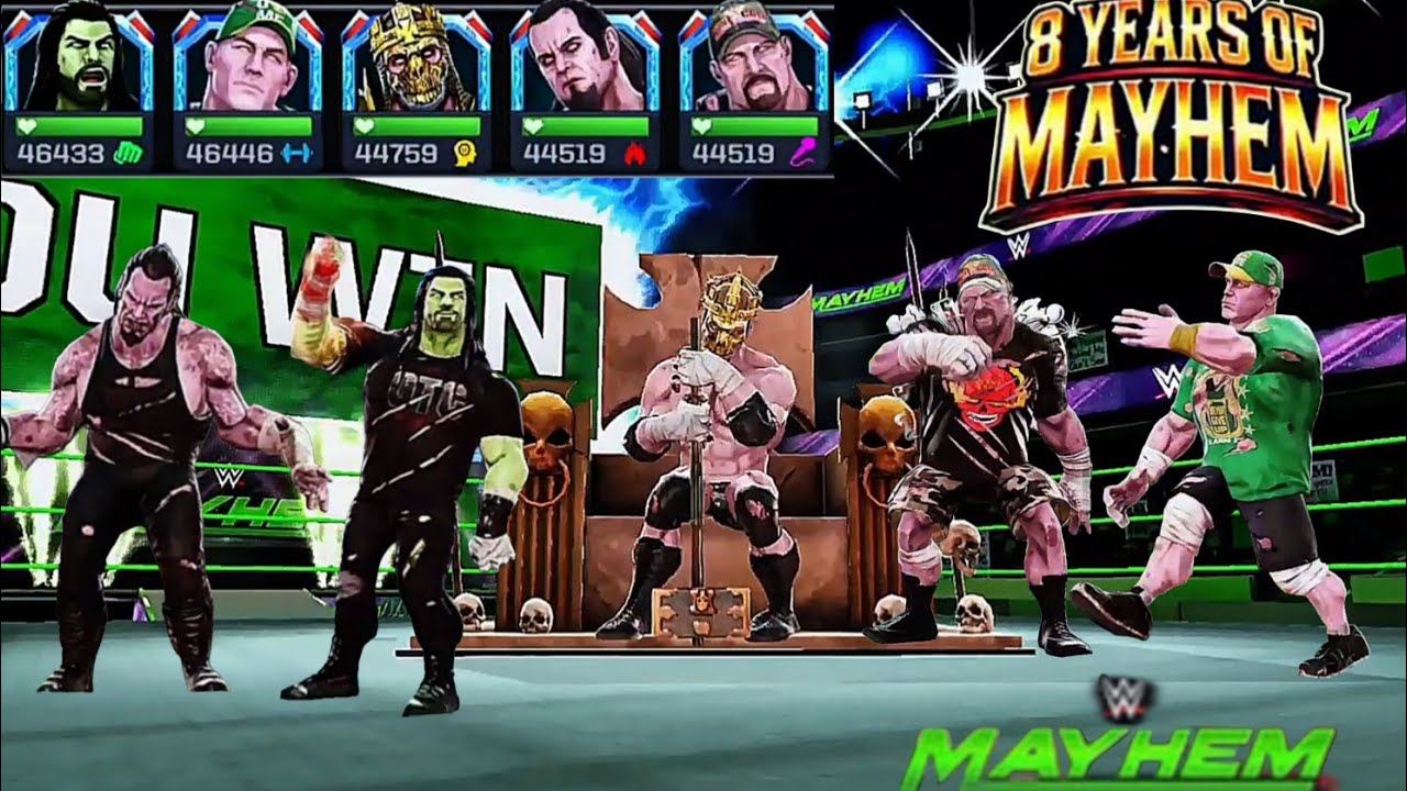 8 Years Of Mayhem Special Event Game Play In WWE Mayhem - YouTube