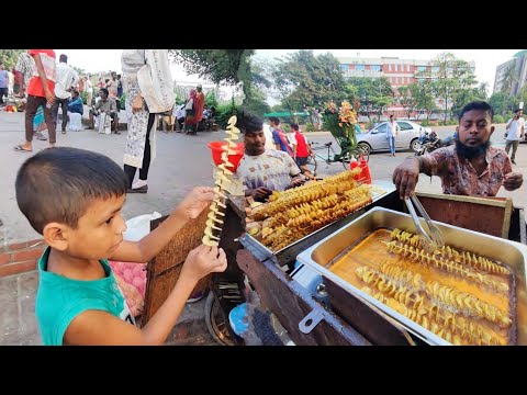 Potato ring chips || Food Ok Bangladesh - YouTube