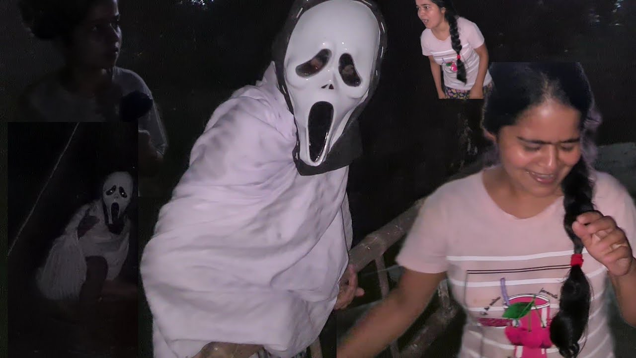 भूत ने किया पीछे से हमला 👻 | ginni pandey pranks - YouTube