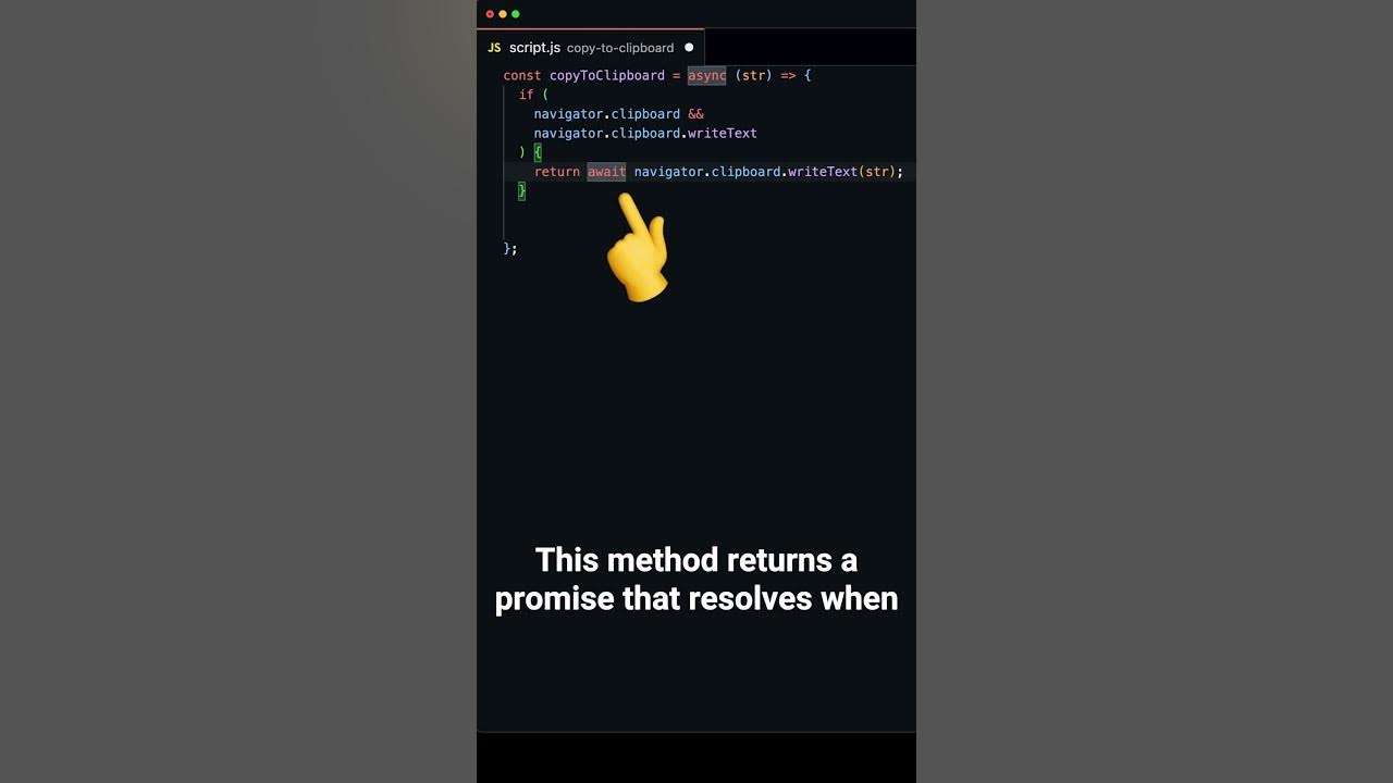How to copy text to the clipboard using JavaScript? - YouTube