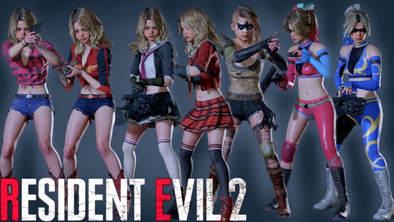 Resident Evil 2 Remake Becca Woollett Og Outfits Youtube