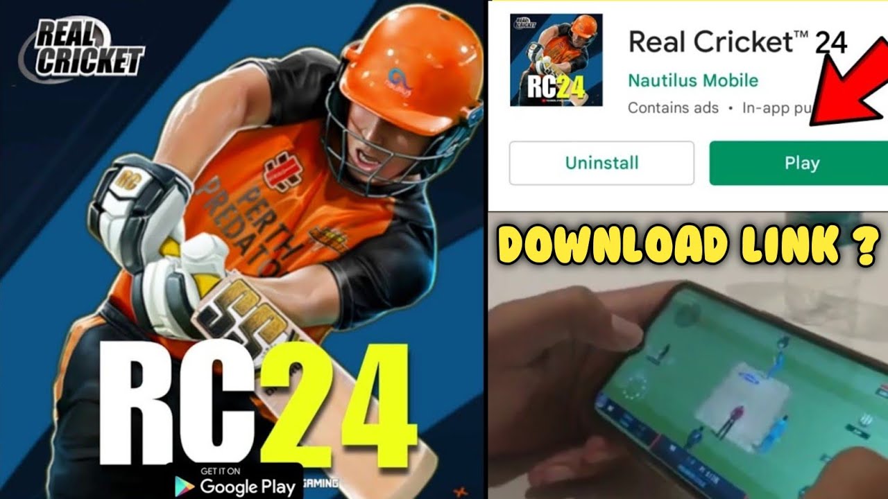 Real Cricket 24 1st Gameplay Leaked 🎉 Rc 24 For Android & IOS 🔥 RC 24 ...
