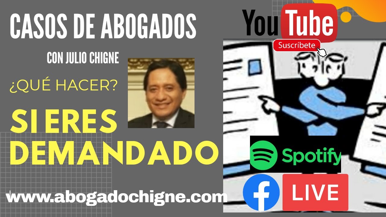 ¿QUÉ HACER? SI TE DEMANDAN. ERES DEMANDADO. Consejos para Abogados y no ...