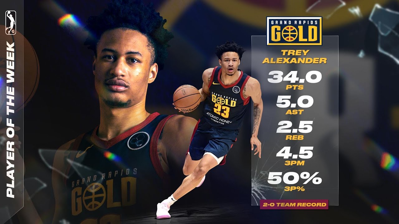 Trey Alexander Named NBA G League Player Of The Week: January 21 - YouTube