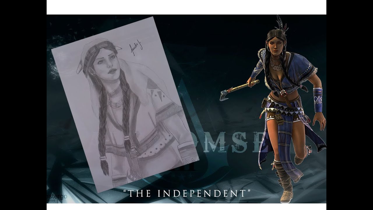 My Drawing - AC3 Character Alsoomse - YouTube