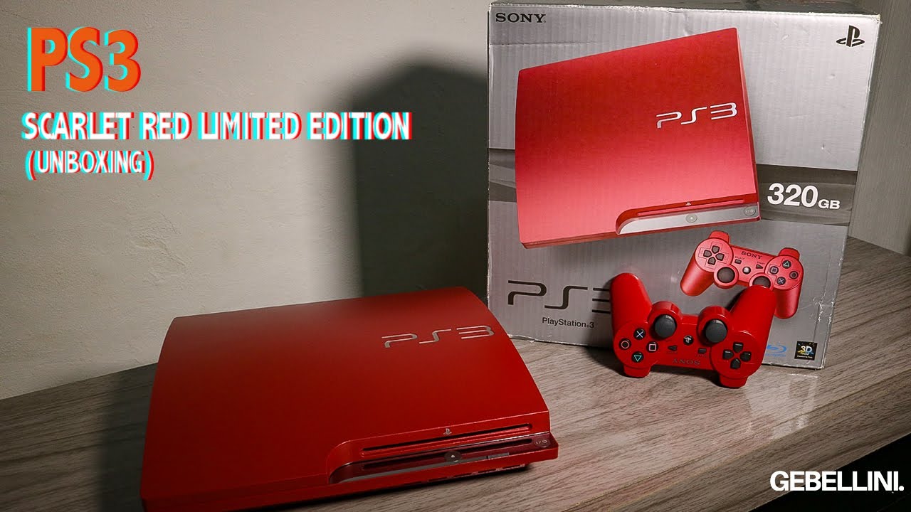 PS3 SCARLAT RED LIMITED EDITION UNBOXING - GEBELLINI. - YouTube