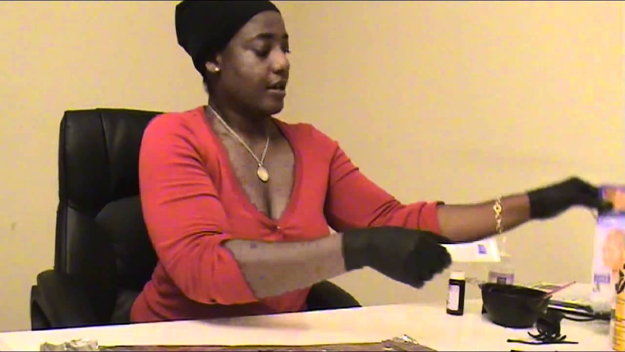 Coloring Virgin Indian Hair using Home Kit - YouTube