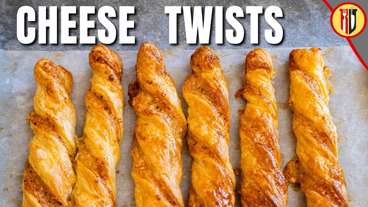 Easy Puff Pastry Cheese Twists - YouTube