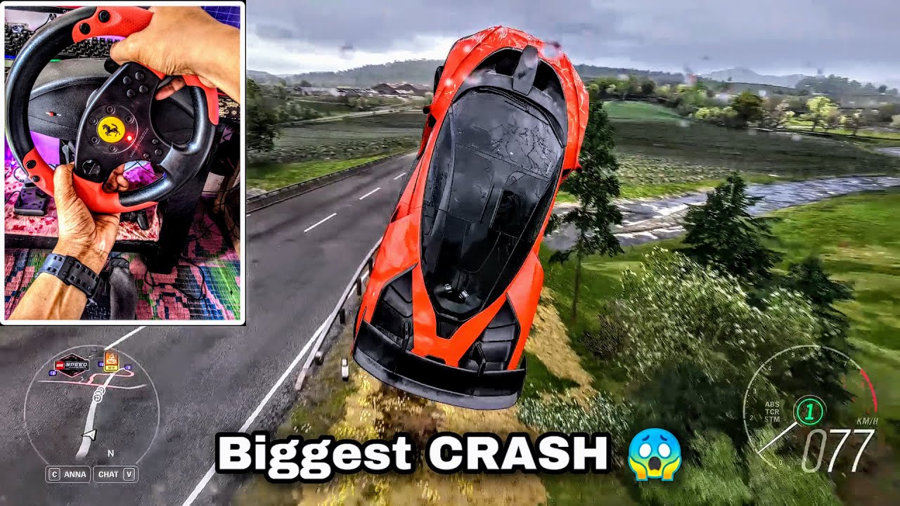 Biggest Car Crash | Forza Horizon 4 McLaren Senna (Steering Wheel ...
