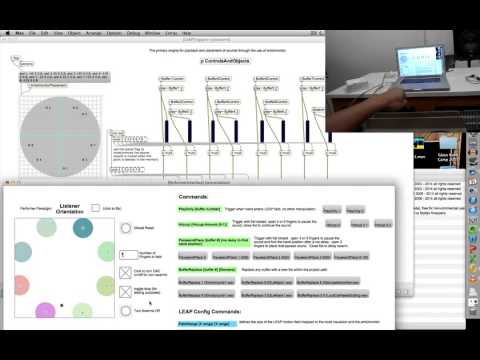Ch. 4 - Using LEAP/Max to control audio in an octophonic space - YouTube