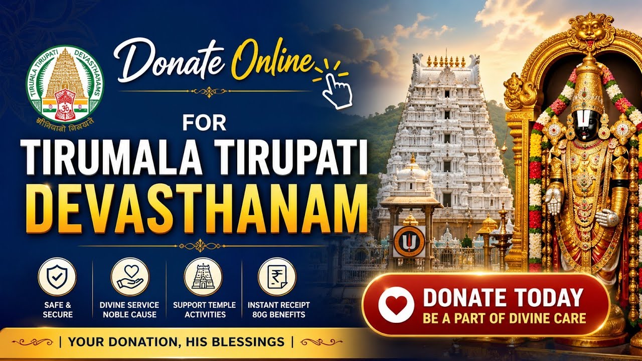 Donate online for the Tirumala Tirupati Devasthanam | Donation for ...