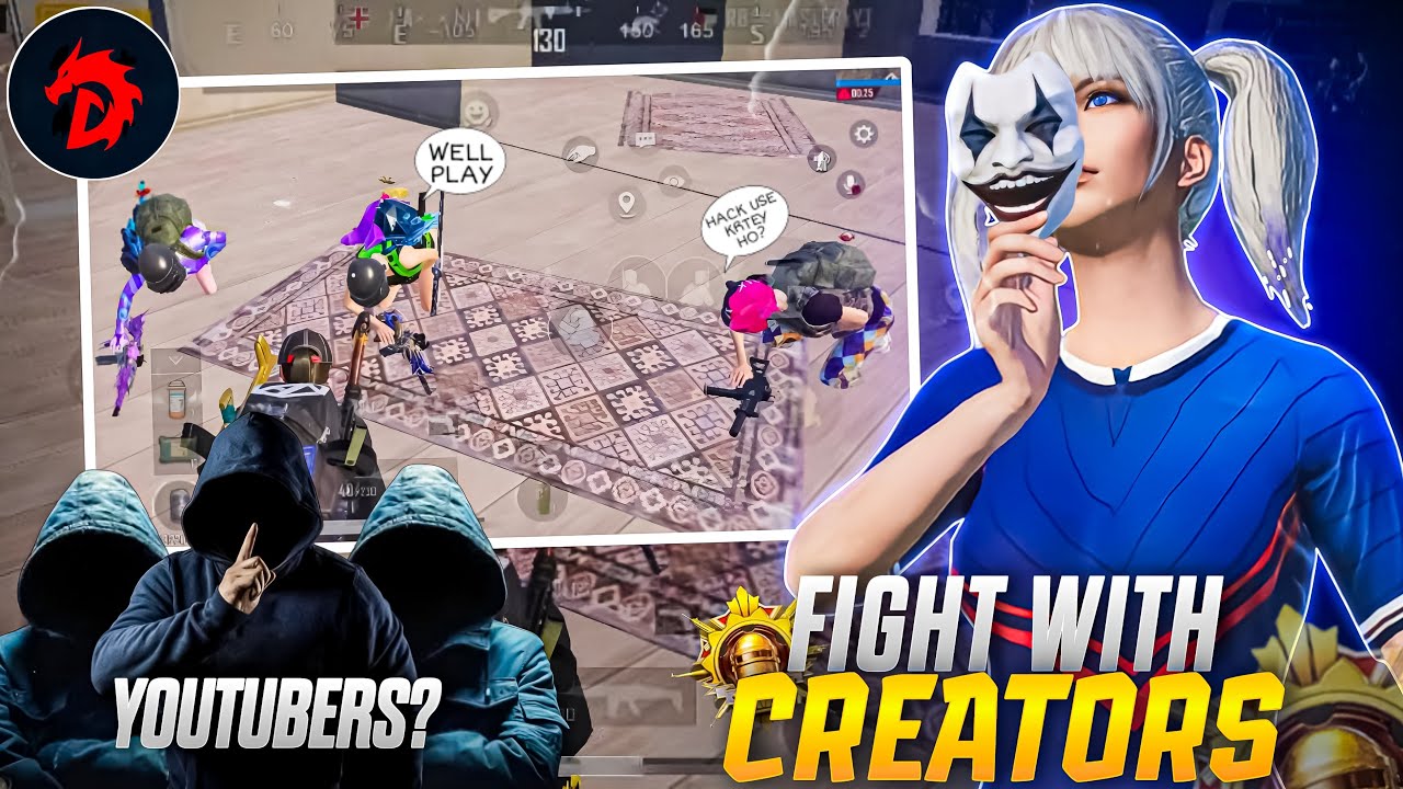 Fight with YouTubers🫨 ️ road to 2k subscribers ️#bgmi #pubg #pubgmobile ...