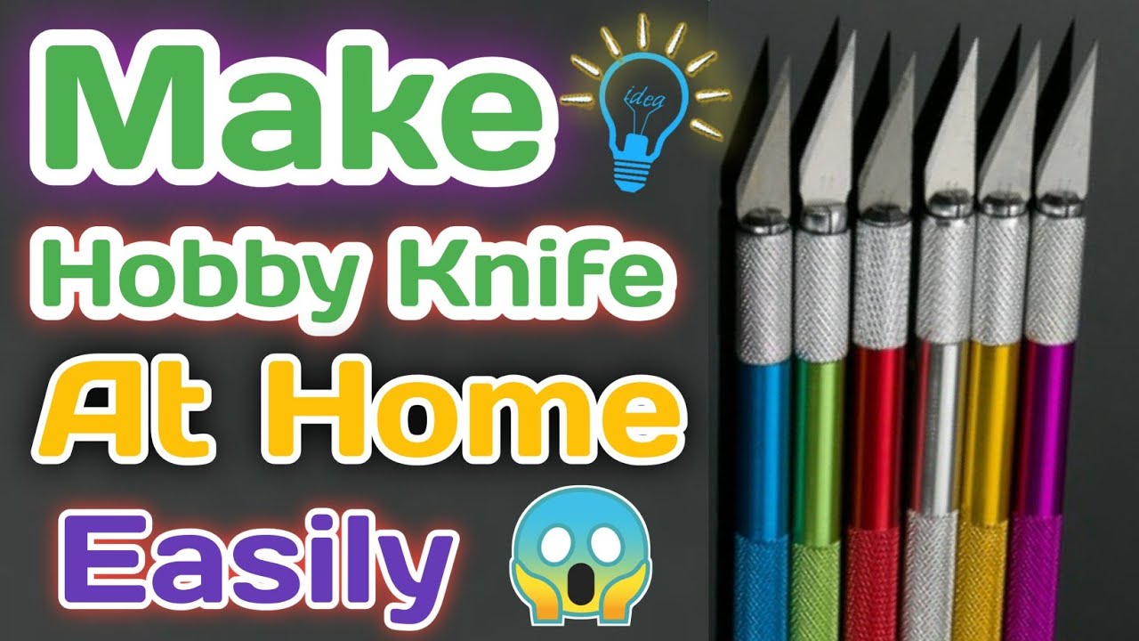 How To Make Hobby Knife | How To Make Cutter | Homemade Cutter | Paper ...