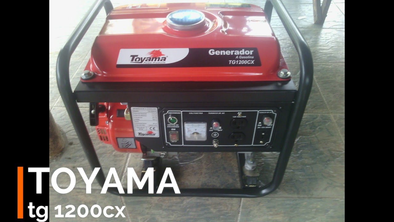 Generador Eléctrico TOYAMA 1200 watts - YouTube