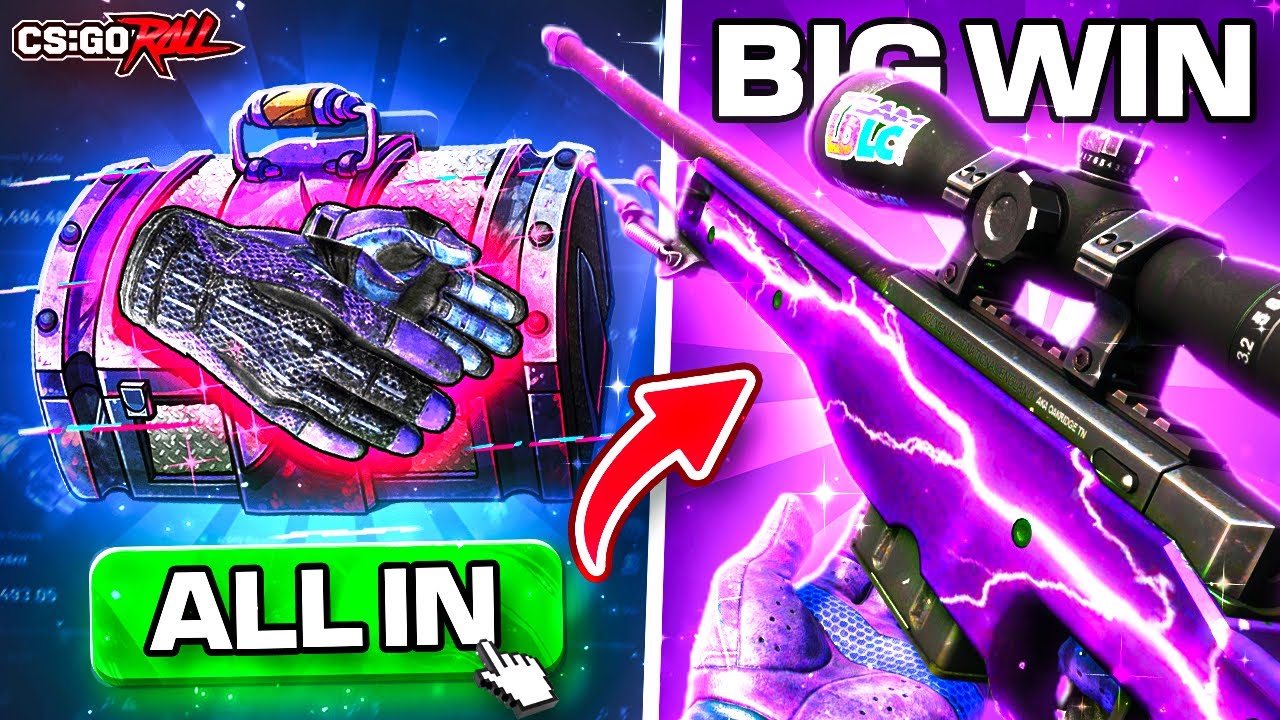 CSGOROLL SICK AWP BIG WIN IN PERFECTLY PURPLE CASE?! - YouTube