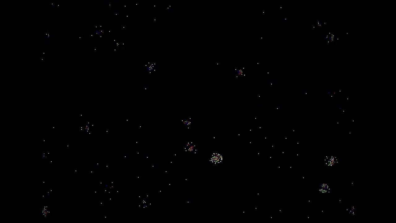 4K SPH Python+Taichi, 500 particles. Very simples rules give a ...