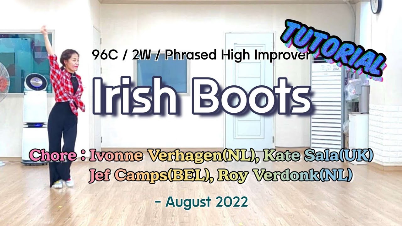 [정지현Linedance] 🔹️Tutorial🔹️ Boots/아일리쉬 부츠 || Phrased High Improver ...