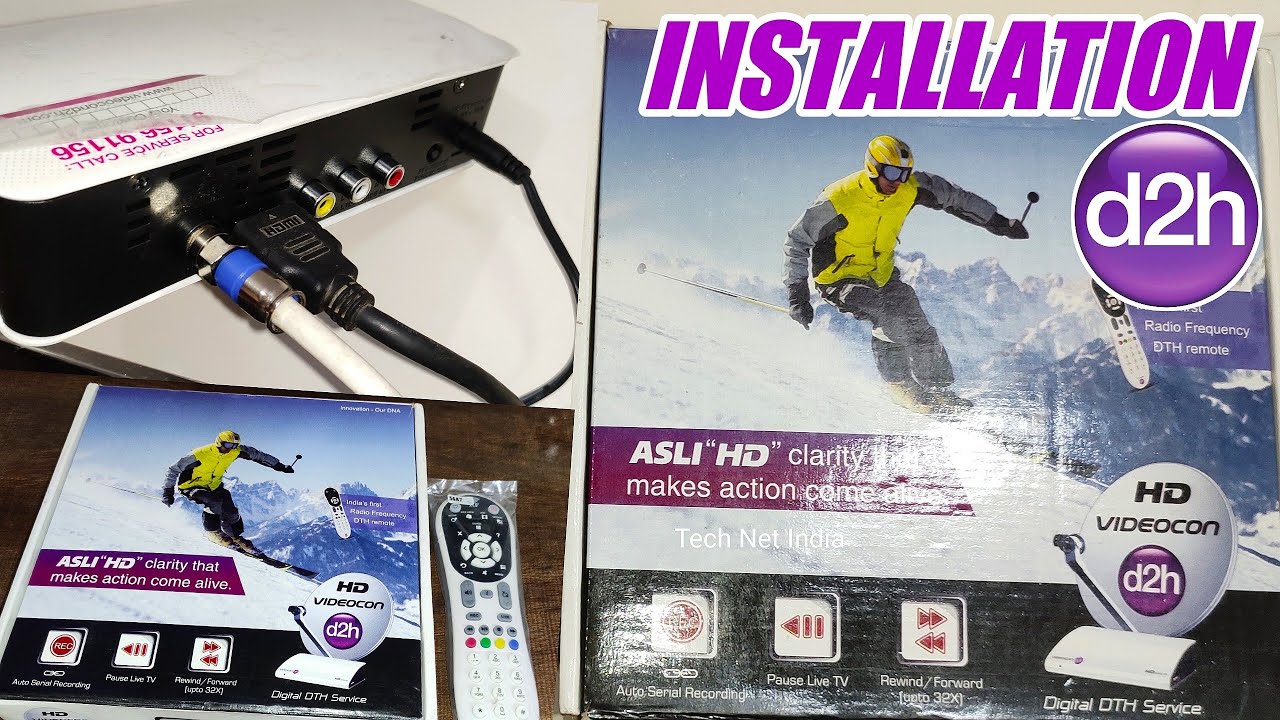 Videocon d2h installation process | d2h installation password | d2h set ...