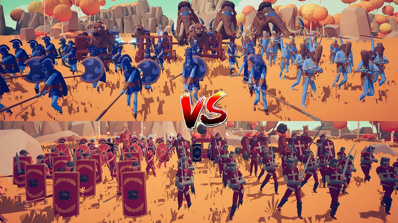 ANCIENT AND TRIBAL VS ROMANS AND MEDIEVAL | Totally Accurate Battle ...