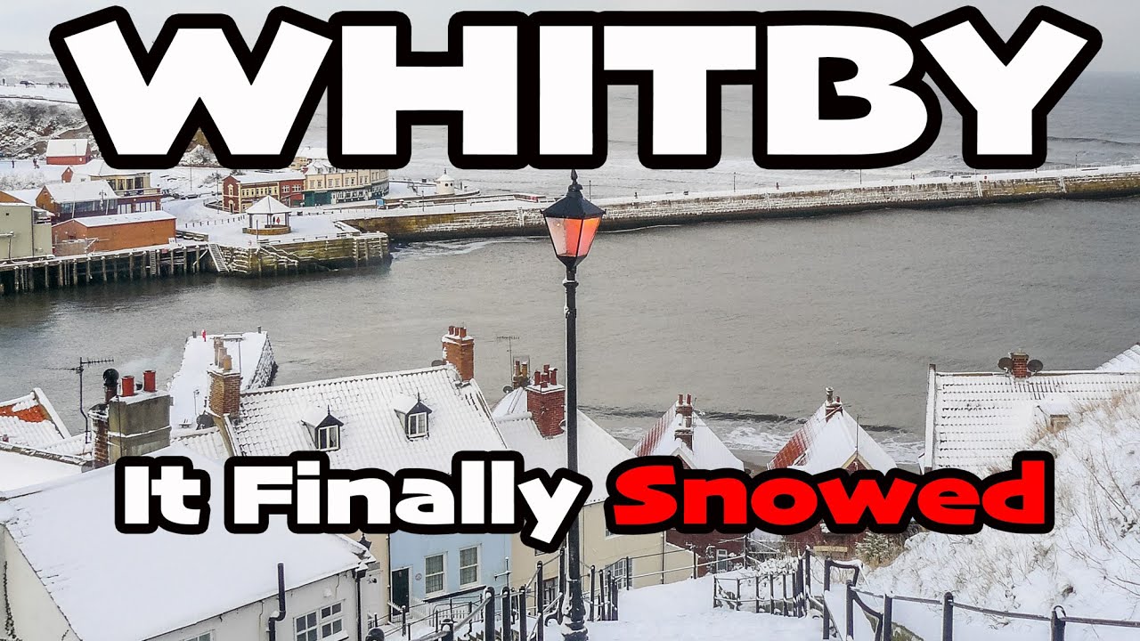 It Actually Snowed In Whitby And Sandsend - 18th January 2024 With ...