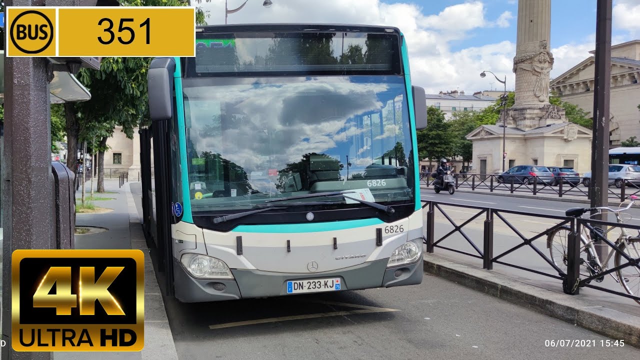Bus 351 - Roissypôle - Nation - YouTube