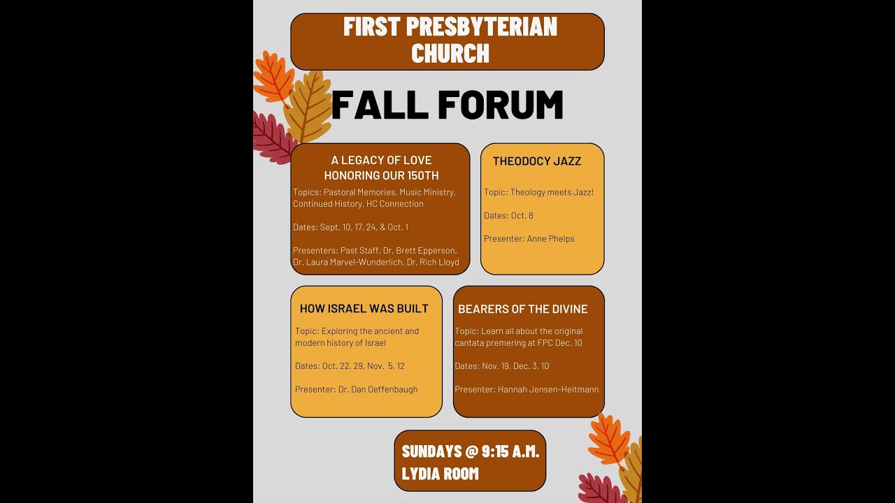 Forum, September 24, 2023 - History Updates with Dr. Laura Marvel ...