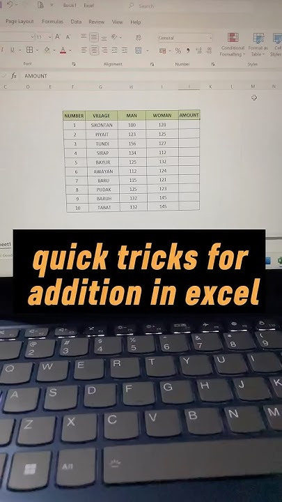 Quick tricks for addition in excel #computereducation #youtubeshorts #excel - YouTube