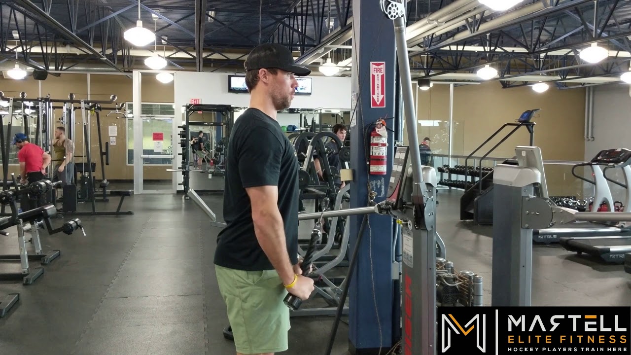 Tricep Rope Press Down - YouTube