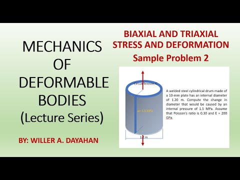 Poisson's Ratio Part 2-Sample Problem - YouTube