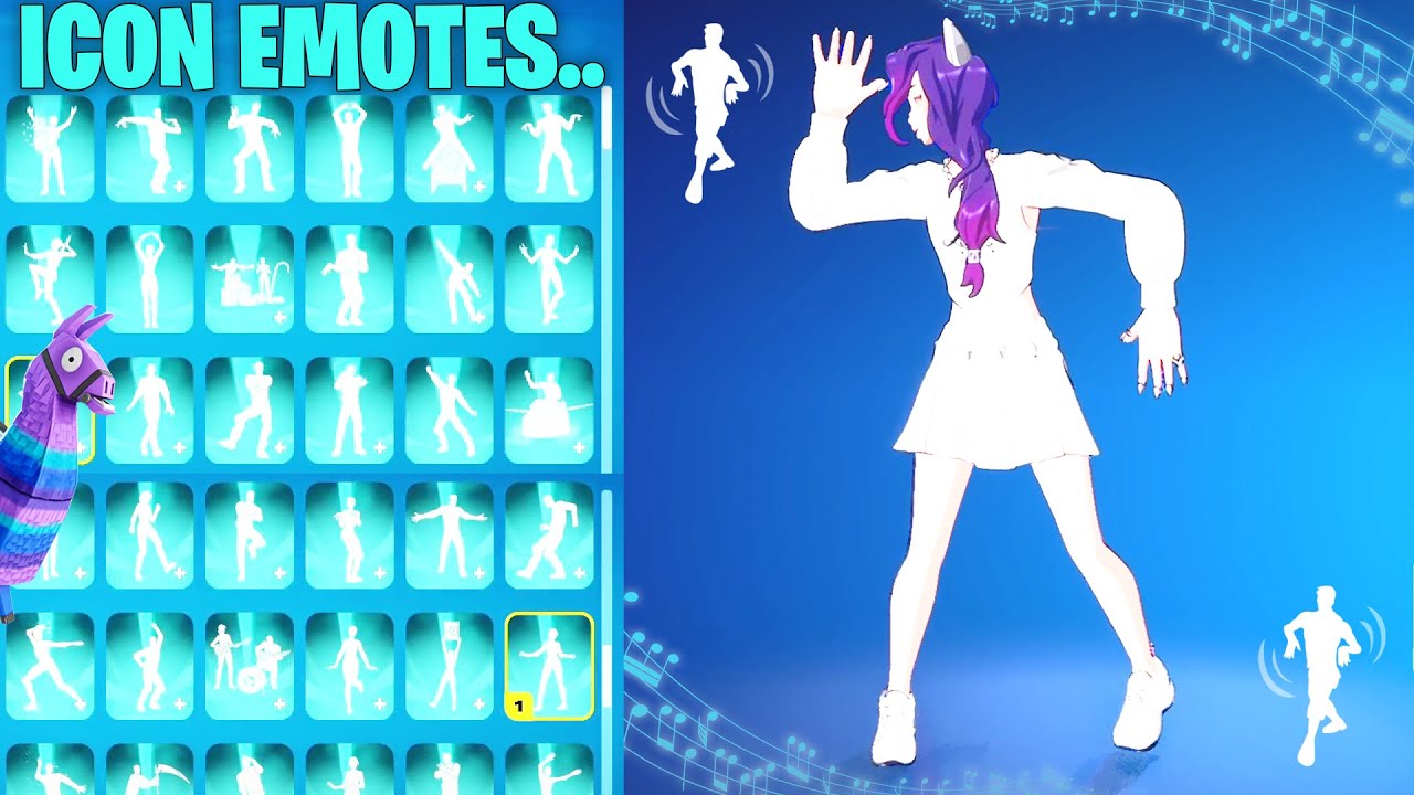 ALL ICON SERIES EMOTES & DANCES IN FORTNITE! - YouTube