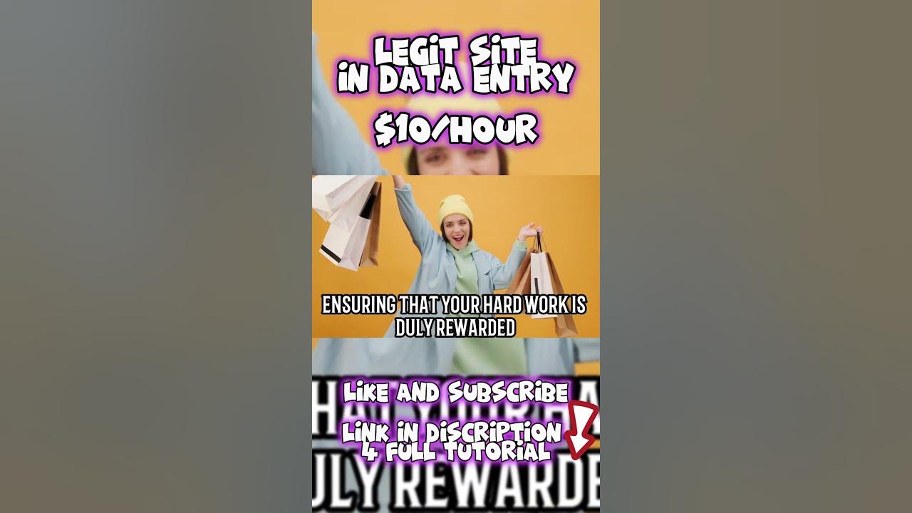 How to Make REAL Money with a Legit Data Entry Site! - YouTube