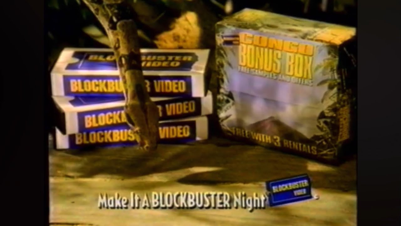 1995 Blockbuster Video 'Congo Bonus Box' Commercial - YouTube