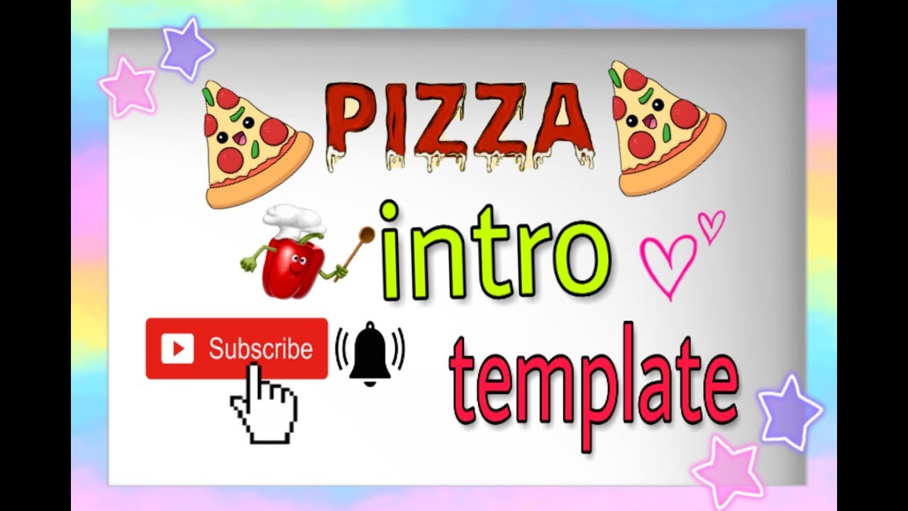 Pizza intro template no text พิซซ่า อินโทรเทมเพลต Free download - YouTube