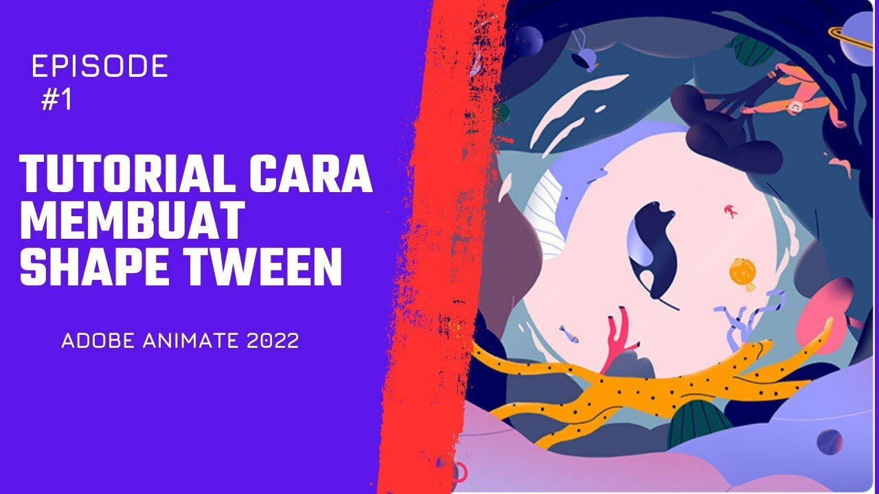 Tutorial Cara Membuat Animasi Shape Tween Pada Adobe Anime 2022 - YouTube