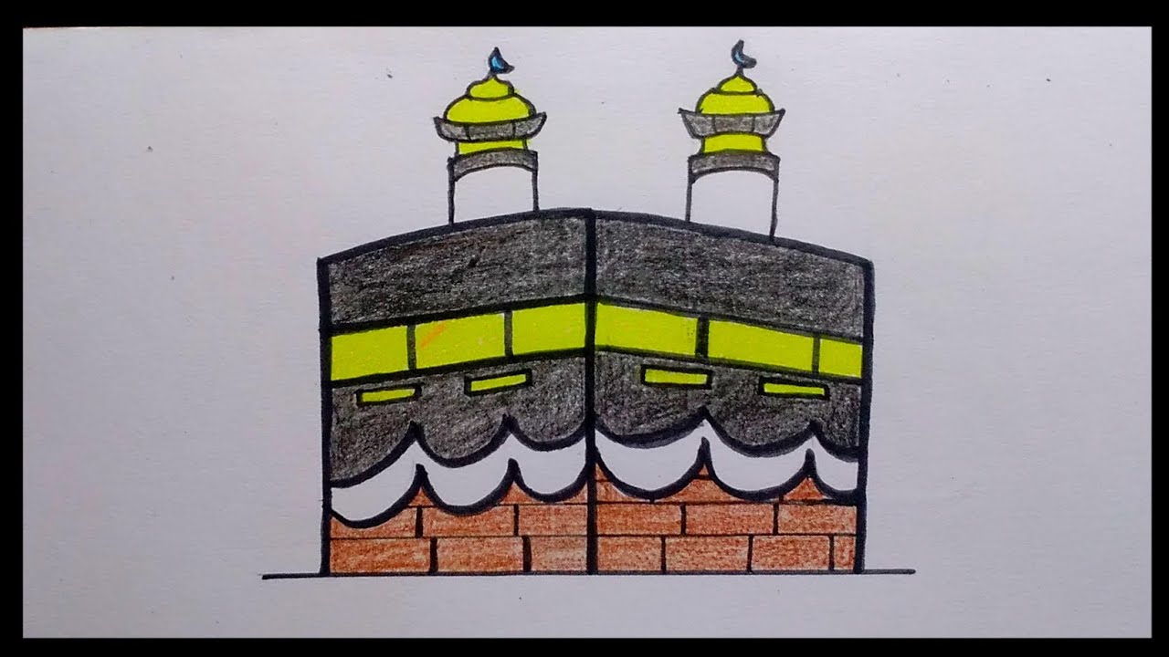Kaaba Drawing Tutorial | Kaaba Drawing - YouTube