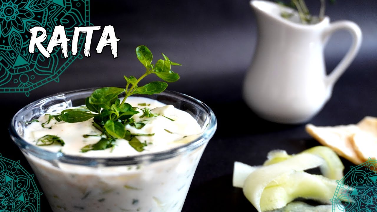 COMO HACER RAITA / SALSA RAITA / SALSA HINDÚ DE PEPINO Y YOGURT - YouTube