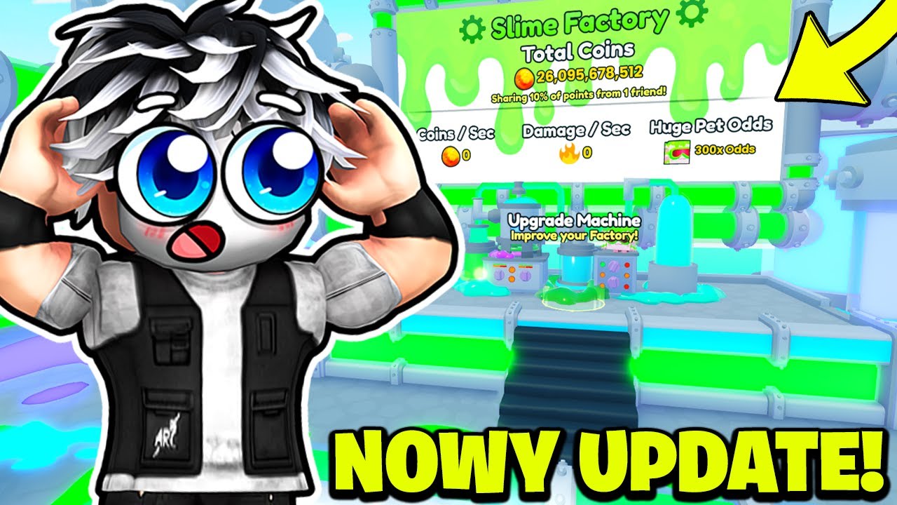 🎉NOWY SLIME FACTORY UPDATE W PET SIMULATOR 99!🎁KONKURSY NA HUGE!🎉1ZŁ ...