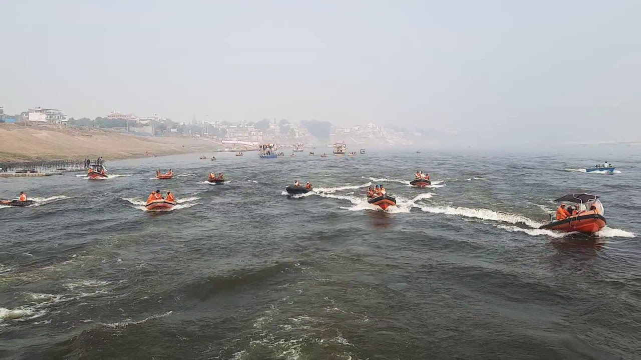 Ganga yatra at Varanasi - YouTube