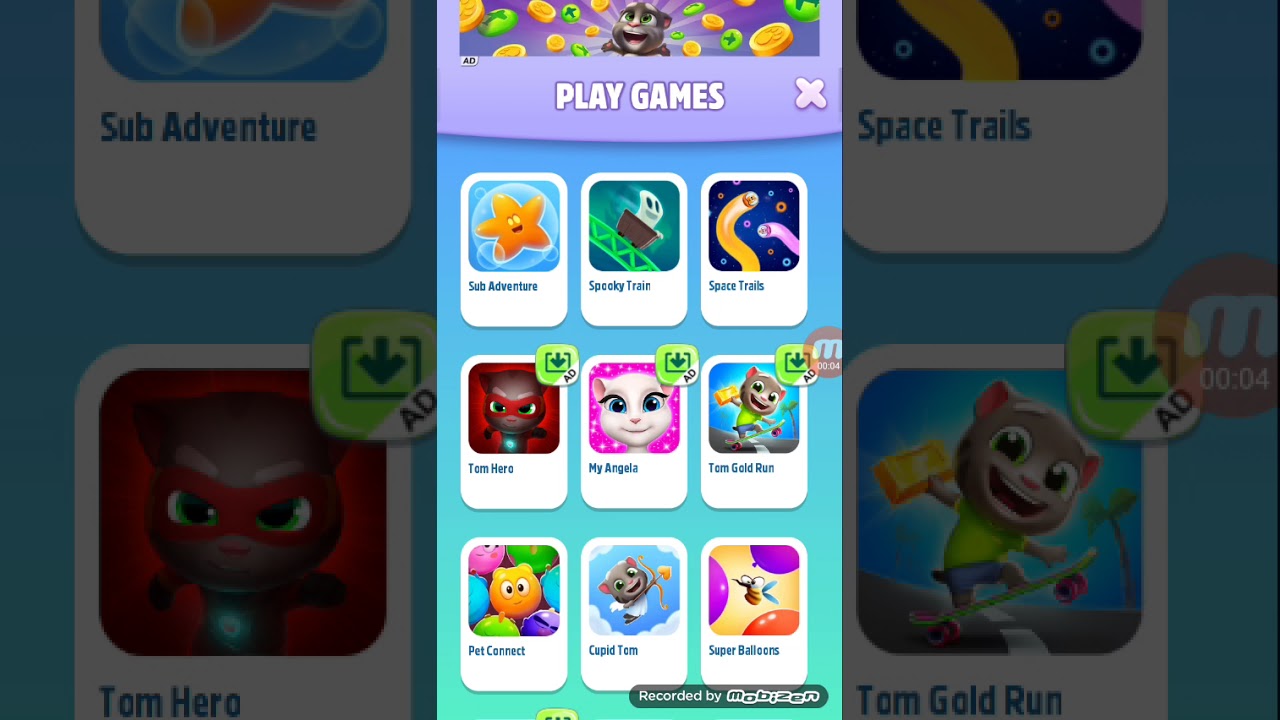 Space trails.Connect internet my talking tom 2 - YouTube