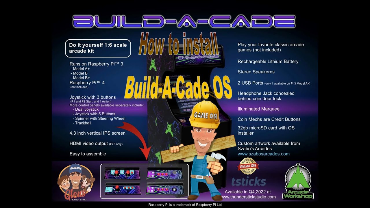 How to install the OS software on your GRS Build-A-Cade - YouTube