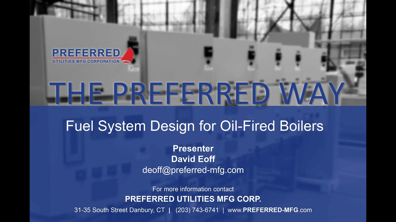Fuel System Design for Oil-Fired Boilers - YouTube