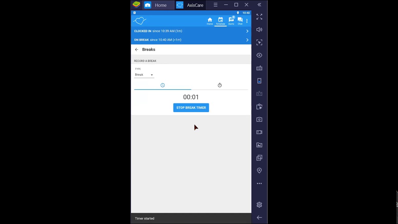 AxisCare Part 3 Clock In Out and Breaks - YouTube