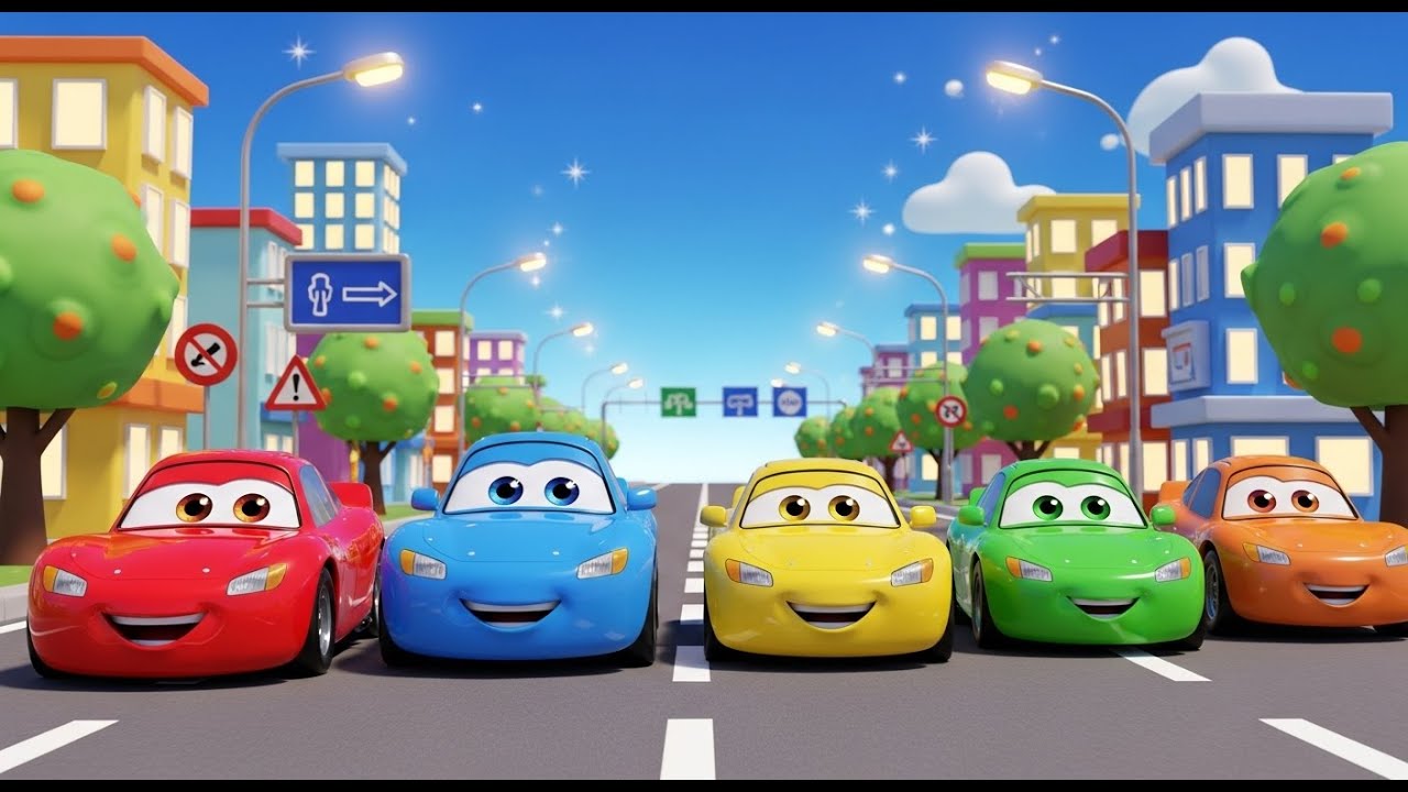 Counting Cars on the Busy Road 🚗🏙️ | Numbers Song for Kids | Learn to ...