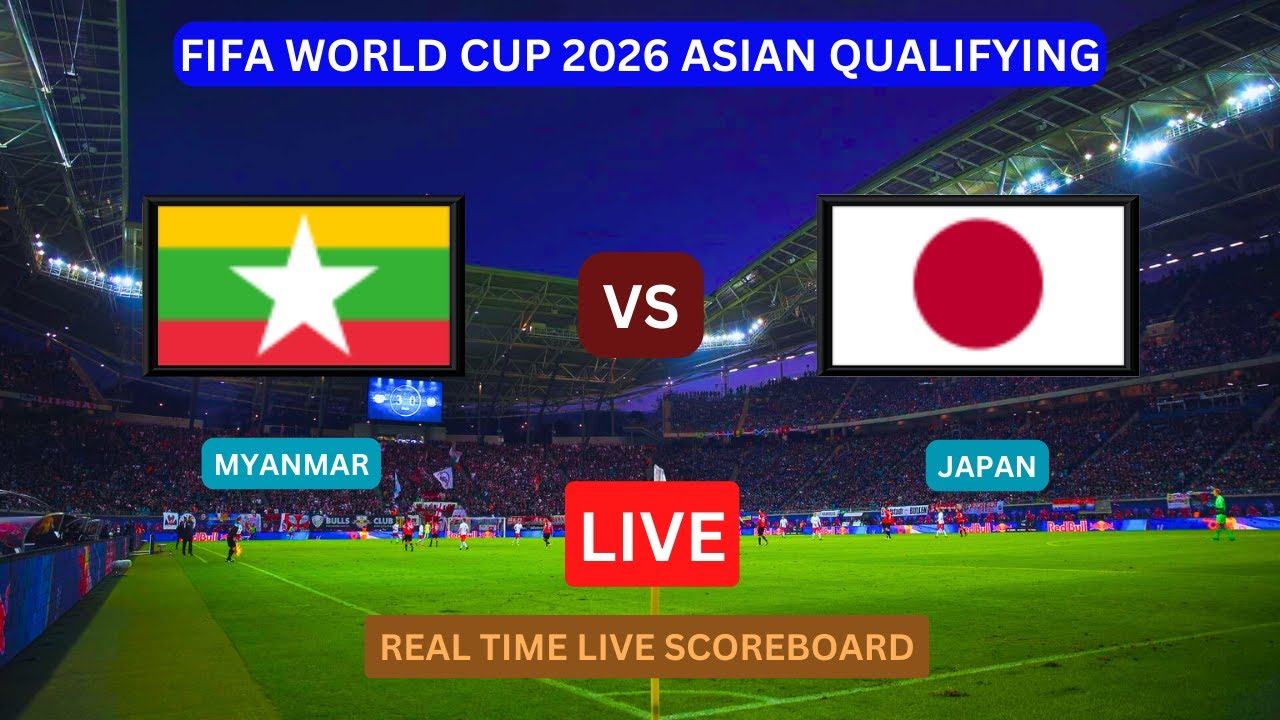 Japan Vs Myanmar LIVE Score UPDATE World Cup 2026 Asian Qualifying ...